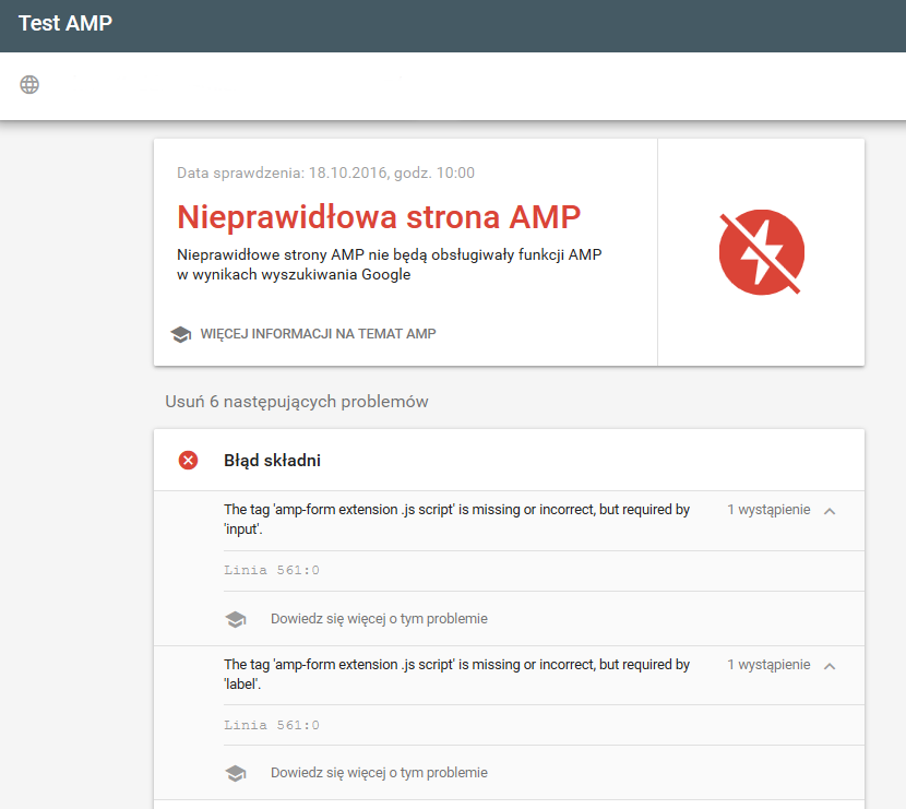 Test AMP, AMP Validator, tester danych strukturalnych - narzędzia do ...